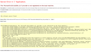 رفع خطای 'Microsoft.ACE.OLEDB.12.0' | تاد سرور